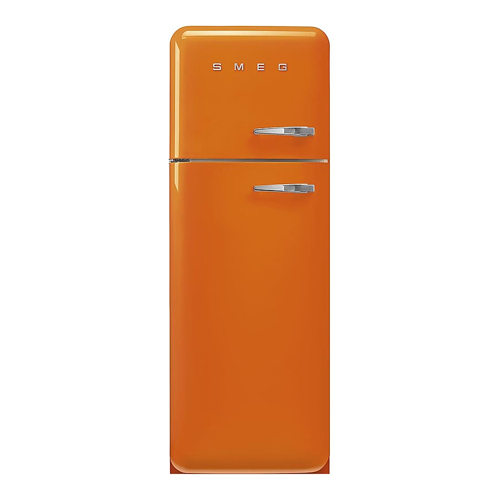 Smeg FAB30LOR5 retro køle/fryseskab i orange med LifePlus zone og LED-lys