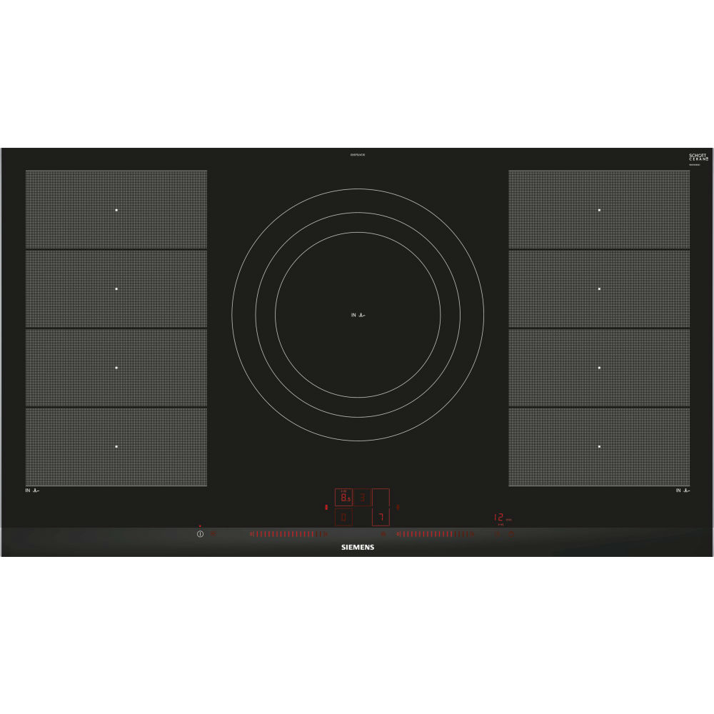 Siemens EX975LVC1E induktionskogeplade med 5 zoner og flexzoner