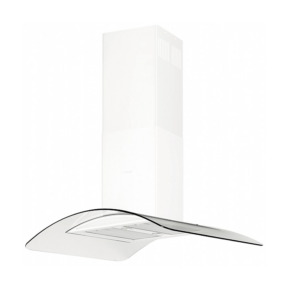 Silverline SL4142-90 HV væghængt emhætte, hvid, fingertouch og LED lys