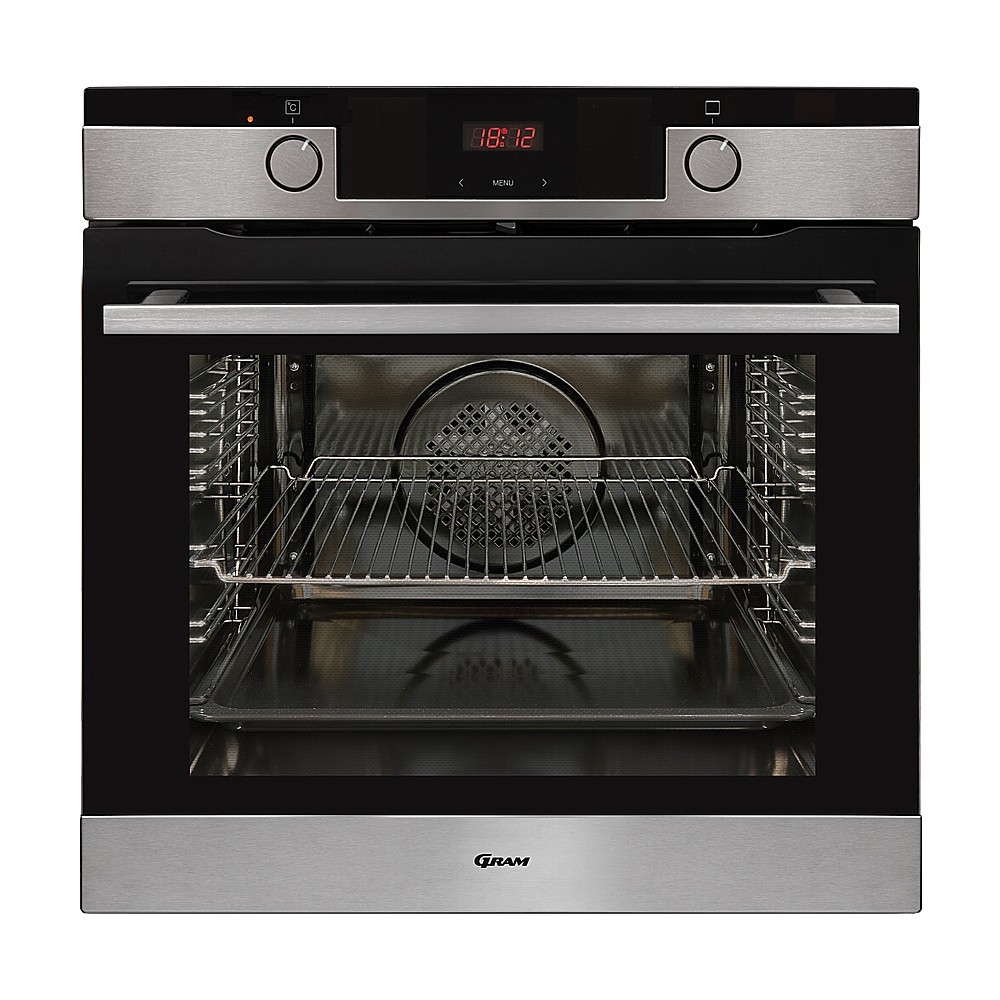 Gram IO 20642-92 Xindbygningsovn smart stål med 77 liter og SoftClose